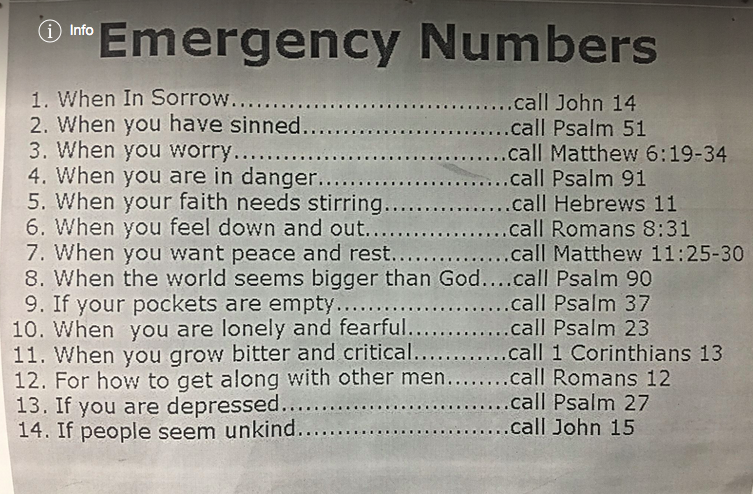 Emergency Numbers | kidsaregifts